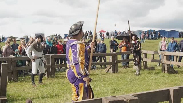 Поединки на копьях (Исторический фестиваль "Сибирский огонь" - 2019).
