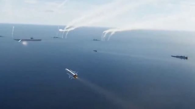 Атака китайских ВВС на американский авианосец.