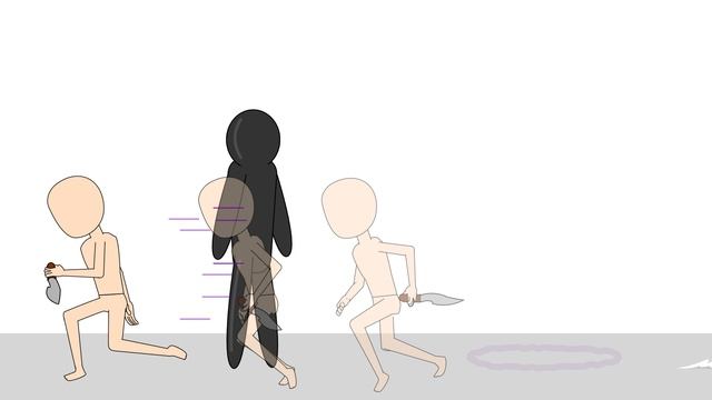 Тренировка анимации . Adobe AfterEffects. Райан с кинжалом - мультипликация