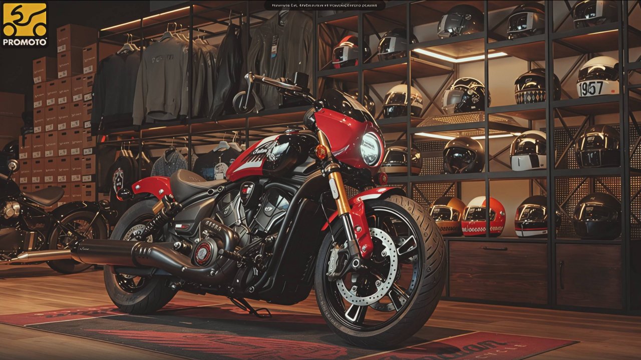 INDIAN SCOUT 101 Sunset Red Metallic в мотосалоне #ПРОМОТО