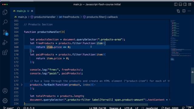 6. Project The Product Filter Labels
