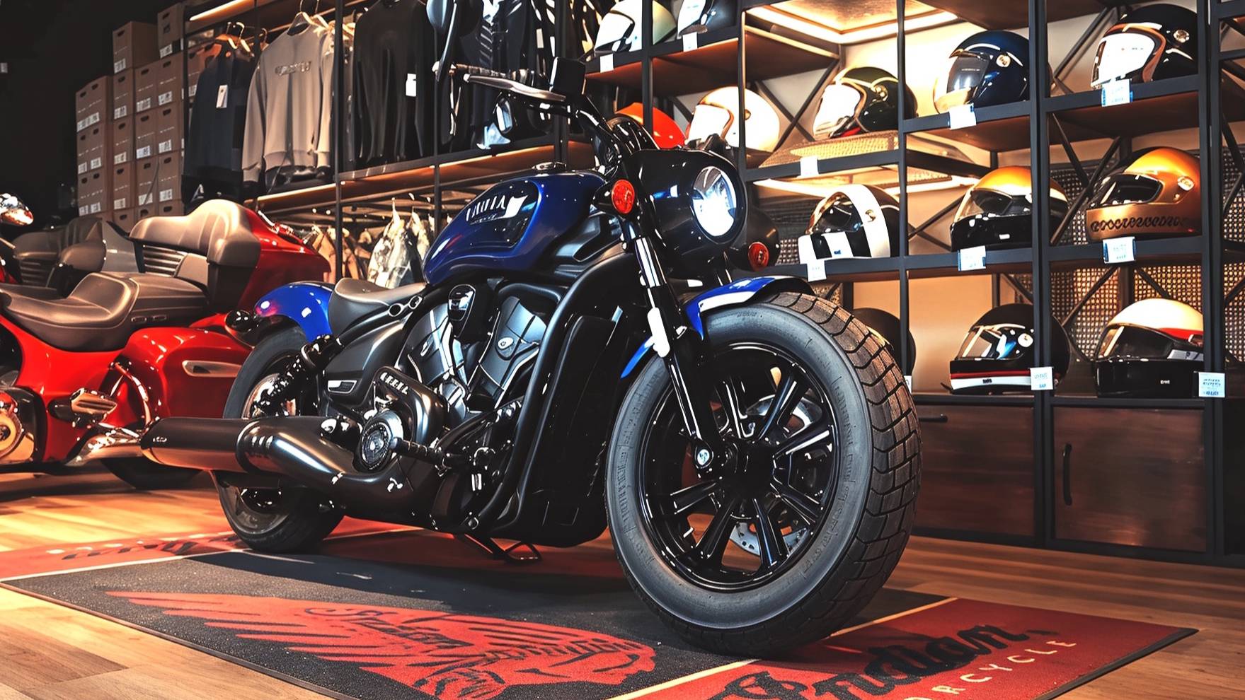 Лучший боббер INDIAN SCOUT BOBBER LTD+TECH SPRINGFIELD BLUE в #PROMOTO | PROMO