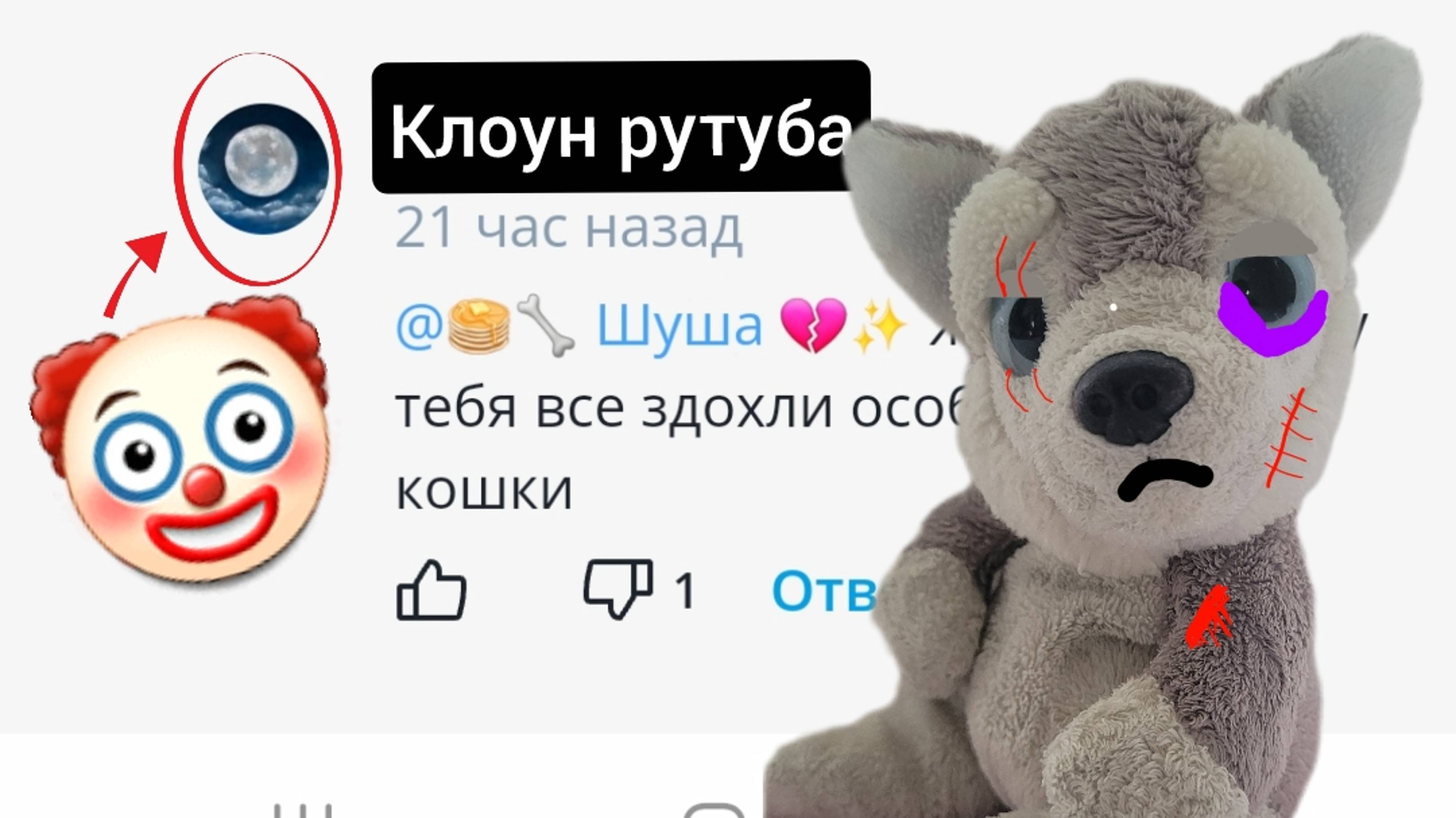 Moon клоун рутуба ! [Живодёр, дурак, король говна]