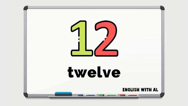 Numbers 1 - 20 in English