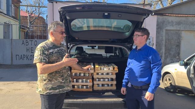 Помощь воспитанников Заворонежской школы Мичуринского муниципального округа для гумконвоя.