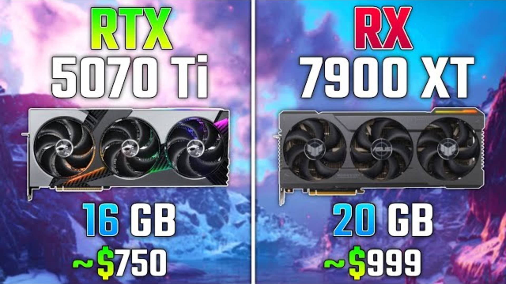 RTX 5070 Ti vs RX 7900 XT | Test in 7 Games