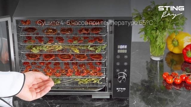 Приготовление закусок в электросушилке STINGRAY ST-FD708A