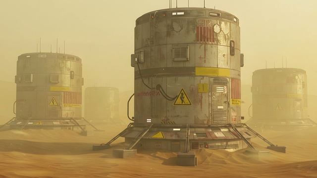 DESERT WIND ｜ Dark Dystopian Ambient ｜ Alien World Soundscape ｜ Dystopian Ambience, Background
