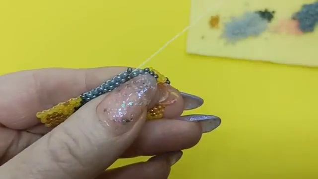 МЫШОНОК НА СЫРНОЙ ПОДКОВЕ Кирпичное плетение Часть 1 из 8  от Светланы Литвиновой