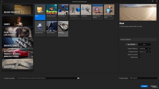 2 -How to create a new Project
