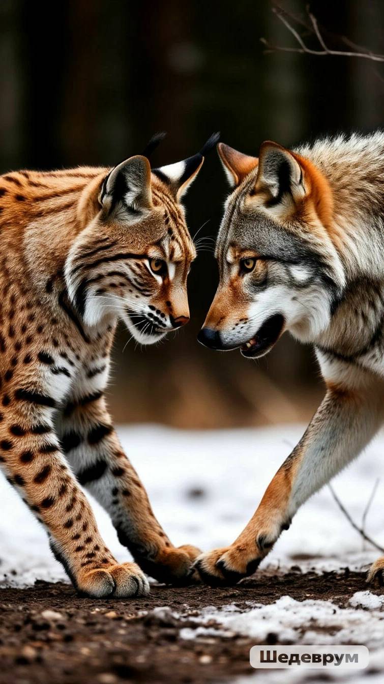 Эпическая битва хищников