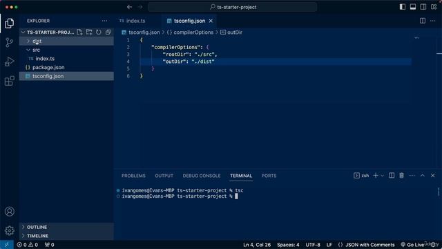 3. TypeScript configuration. The TSConfig file