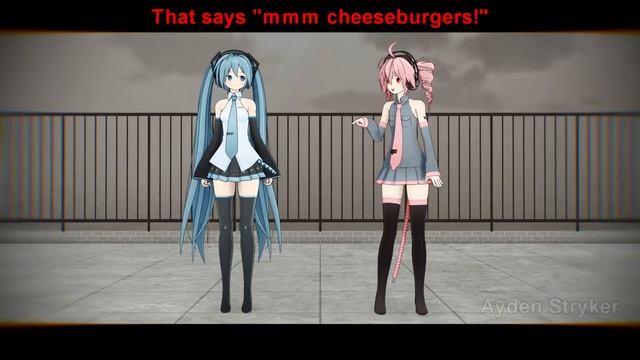 Miku Hatsune Vs Teto Kasane - Nuh Uh!