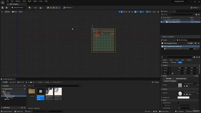 7. Placing the Tile Map in the Level