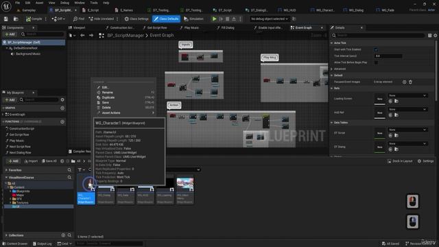 18 - Lesson 17 UE5 Blueprint Mastery Fade Animation Widgets and HUD Hierarchy
