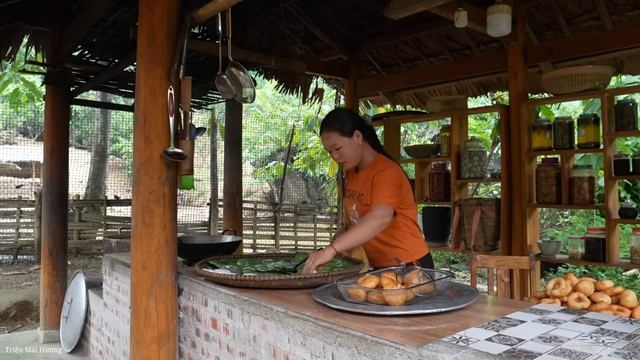 How to make orange mung bean cake ... Trieu Mai Huong