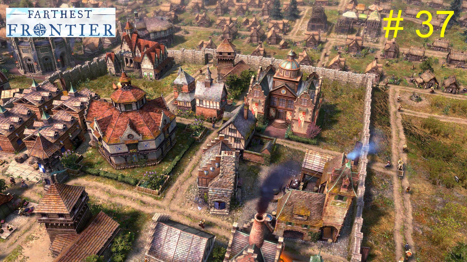 Гиперборея # 37. Больше бесконечных ресурсов. Запуск ратуши. Развитие поселения. Farthest Frontier