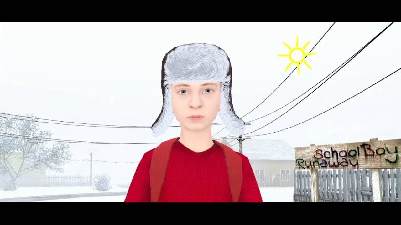 Играю с хозяином в scoolboy в зимний режим