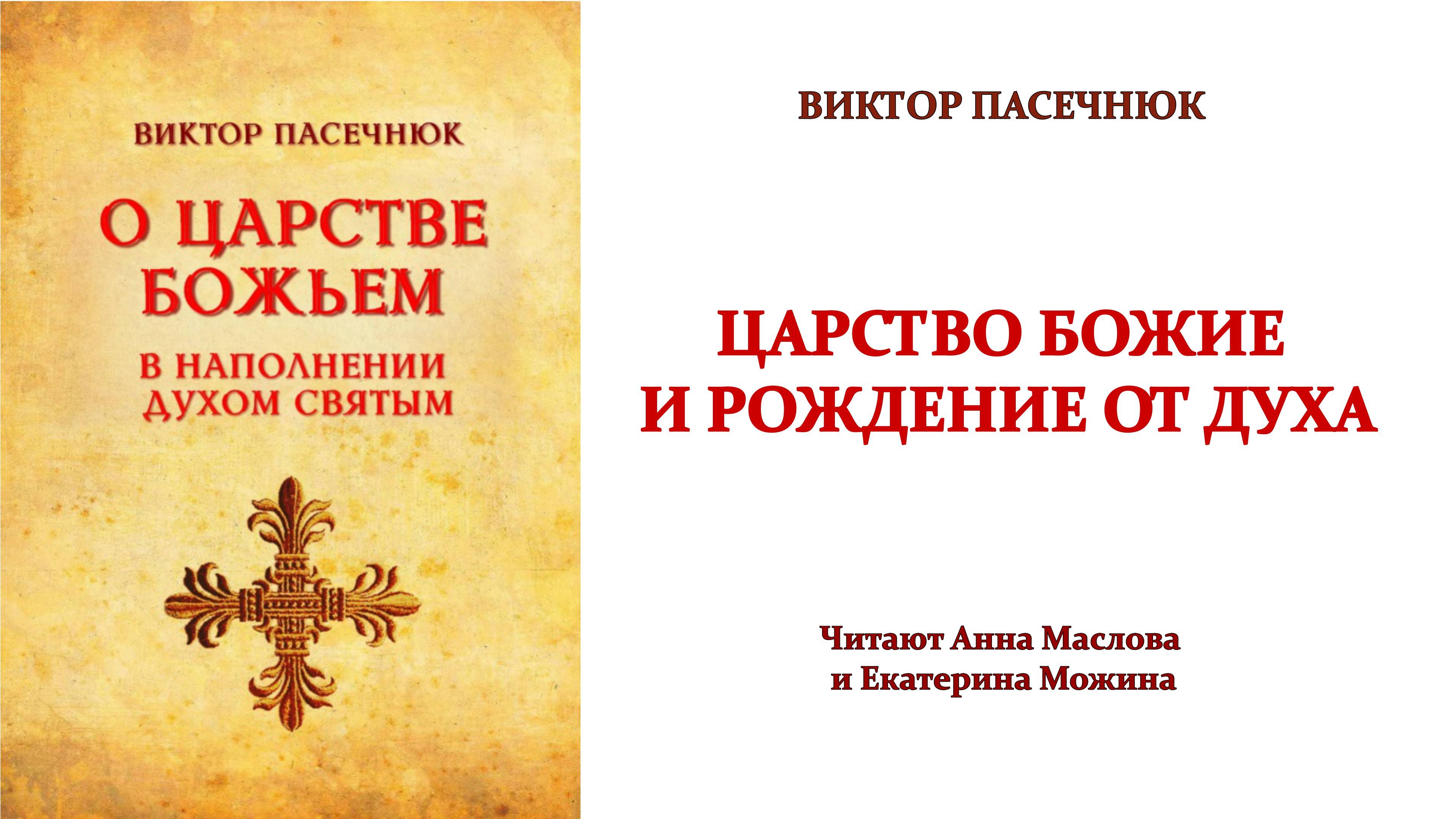 4.ЦАРСТВО БОЖИЕ И РОЖДЕНИЕ ОТ ДУХА. Пасечнюк Виктор. АУДИО