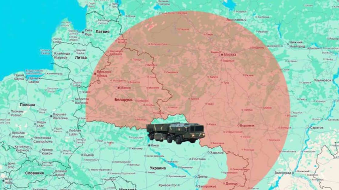 ФСБ опубликовала карту с радиусом возможного поражения ракетами "Сапсан"