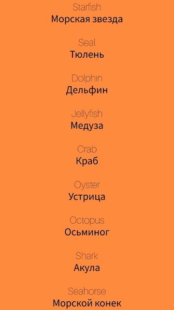 Морские животные 1 See Animals 1