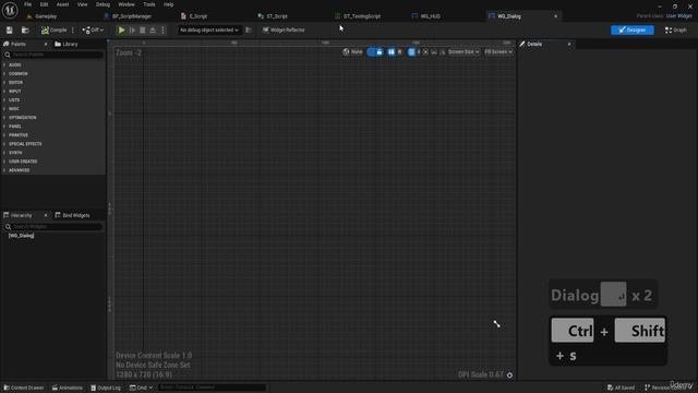 8 - Lesson 7 UE5 HUD Dialogue Widgets Blueprint Design Principles