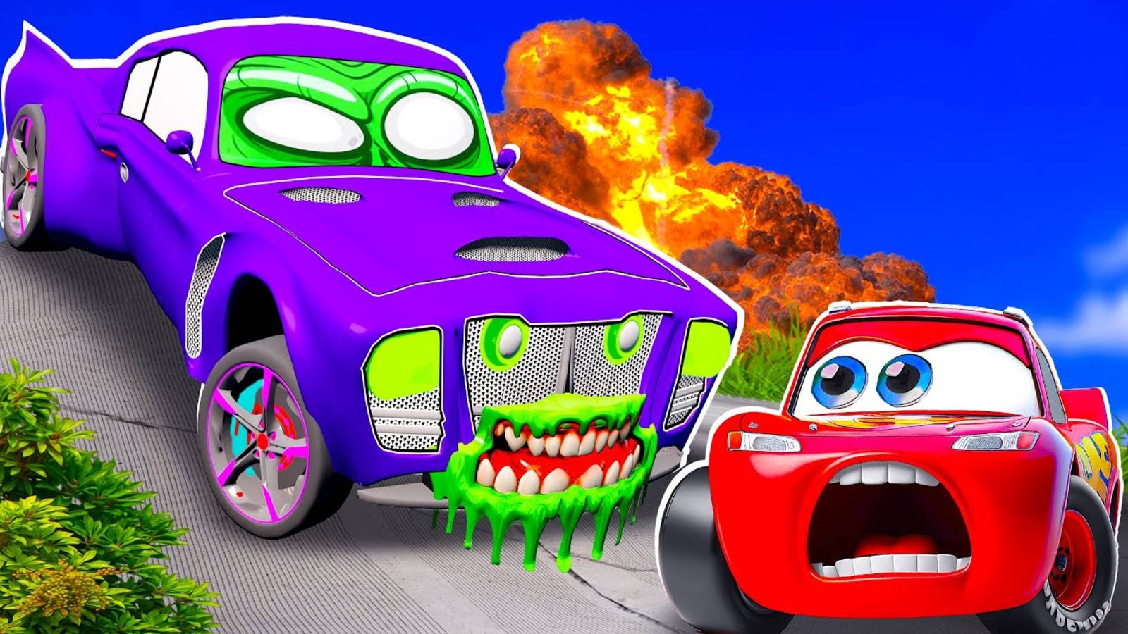 🤖🤪МОЛНИЯ МАКВИН ПРОТИВ ЗЛОЙ МАШИНКИ МУСТАНГА🤖🤪 МУЛЬТФИК ПРО МАШИНКИ