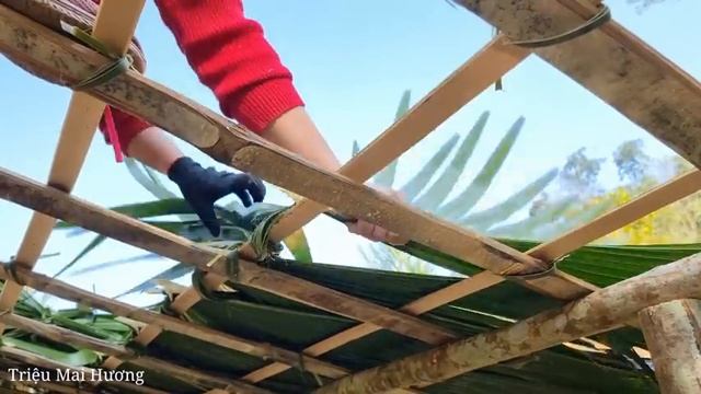 FULL VIDEO: 150 Days Making a drinking table, Building a Bamboo House for Ducks, Gardening.Trieu Mai