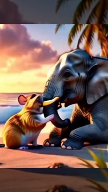 Слоник с хомячком