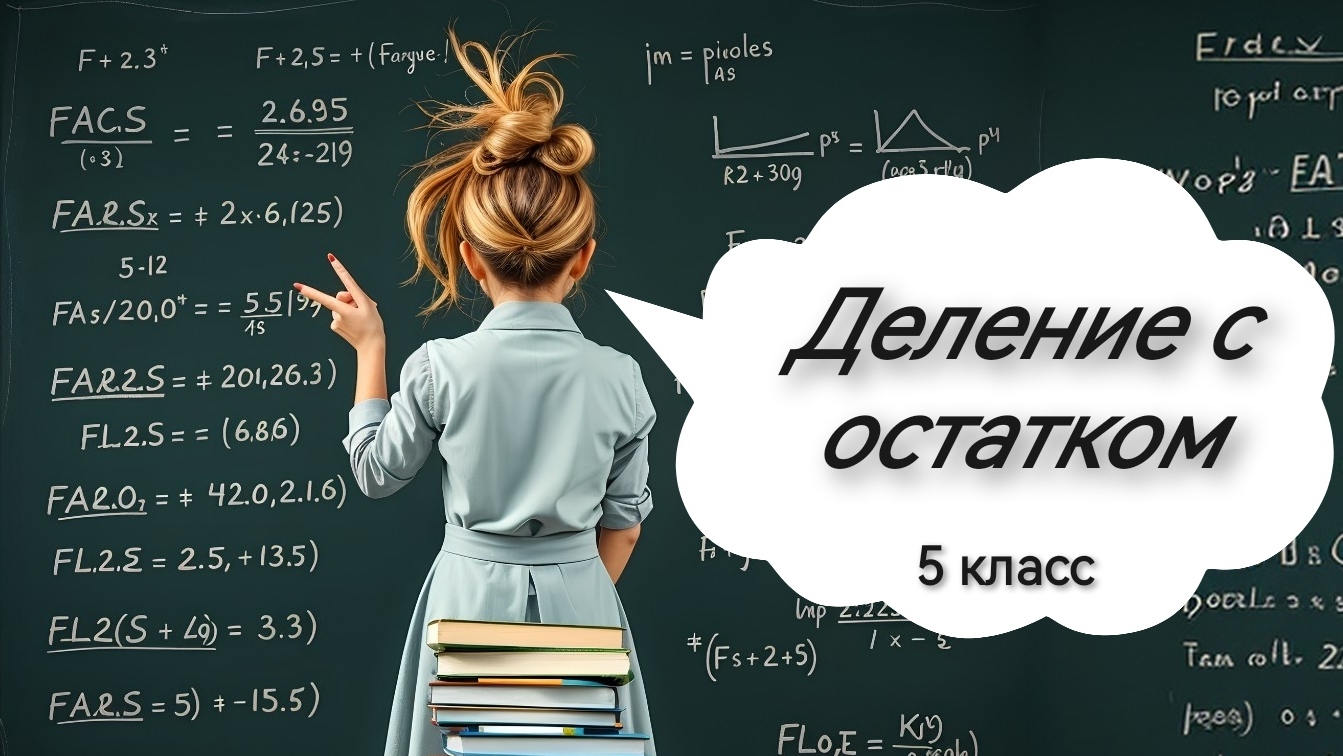 Деление с остатком. Математика. 5 класс