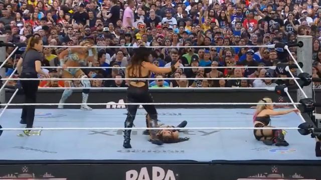 WWE:SUMMERSLAM 2025 ГОДА.ЖЕНСКИЙ ТИТУЛЬНЫЙ КОМАНДНЫЙ БОЙ.ШОУ НА РУССКОМ.
