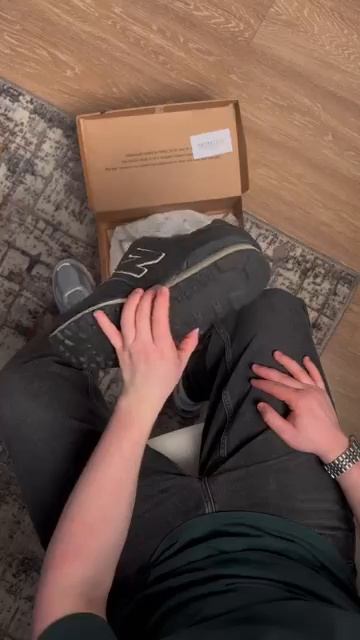 Кожаные New Balance - 576, большая редкость