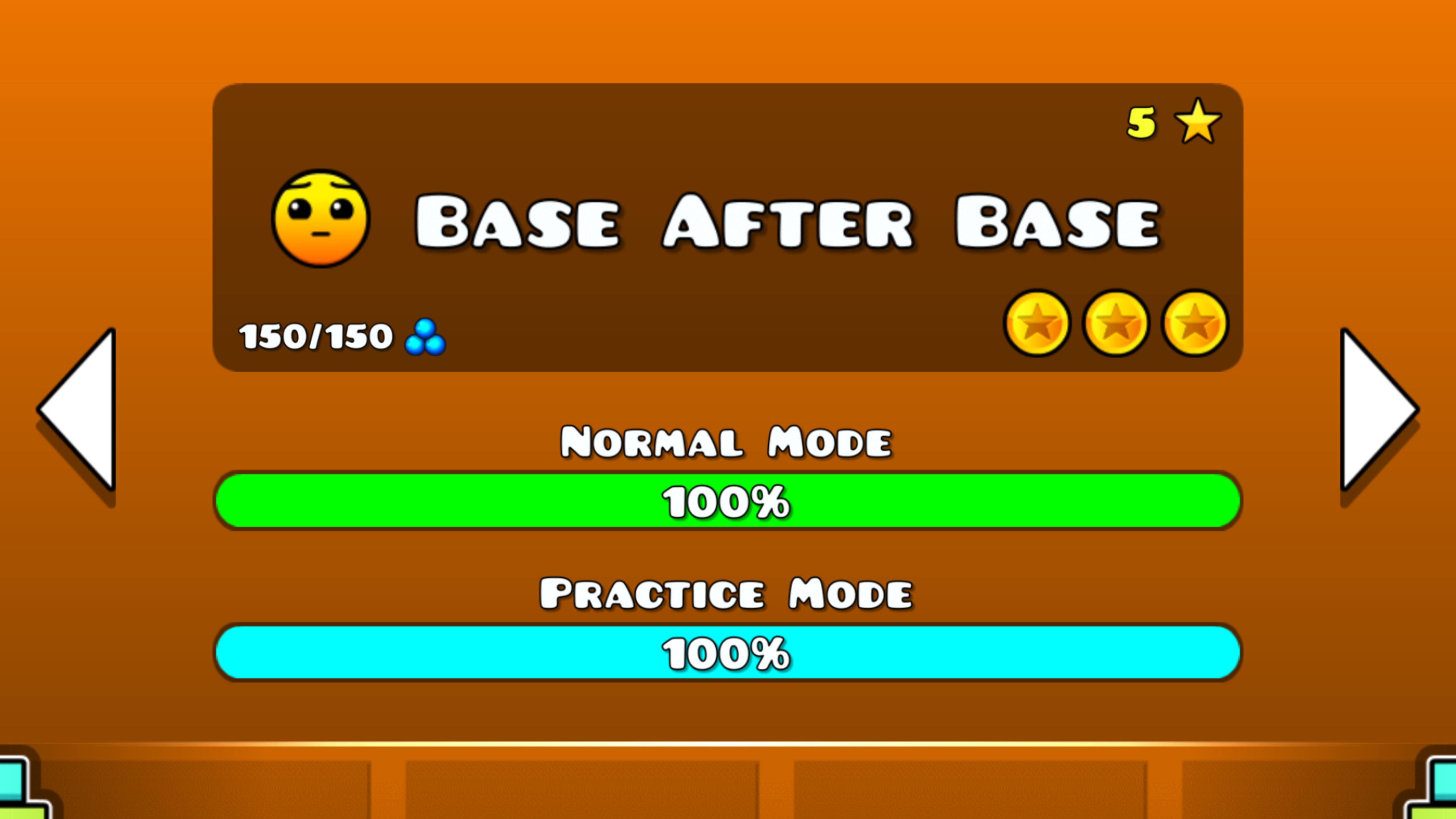 Прохождение уровня Base After Base на три золотые монеты