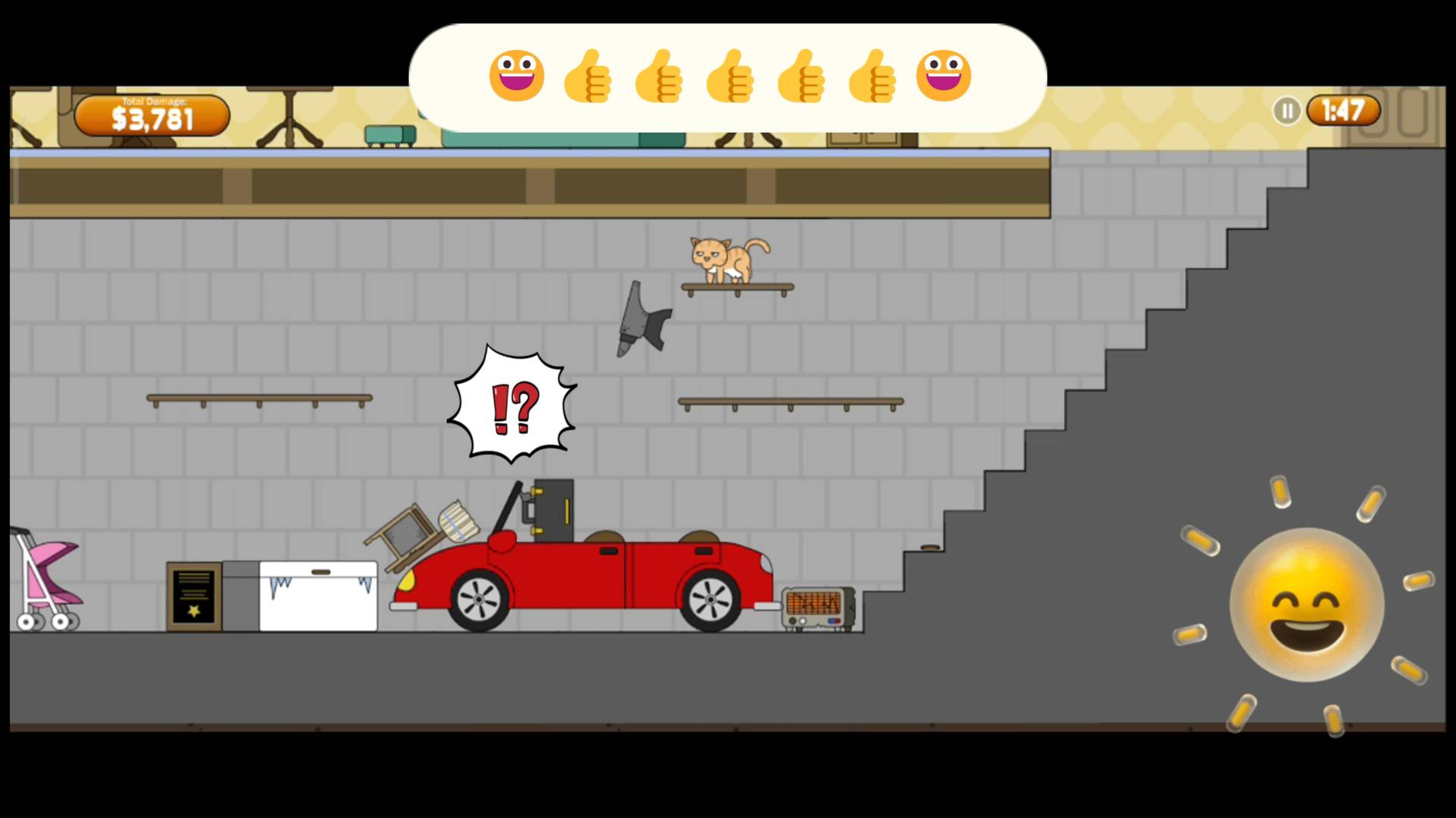 малыш комментирует игру, красную машинку жалко😂 #игры #котэ #котики