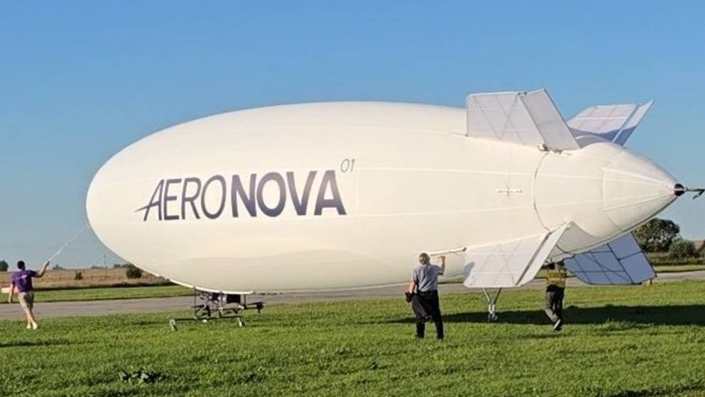⚙🎈✈ Вылет дирижабля NOVA-01 от AERONOVA. Ветер до 10 м/с. Комментарии Фёдора.