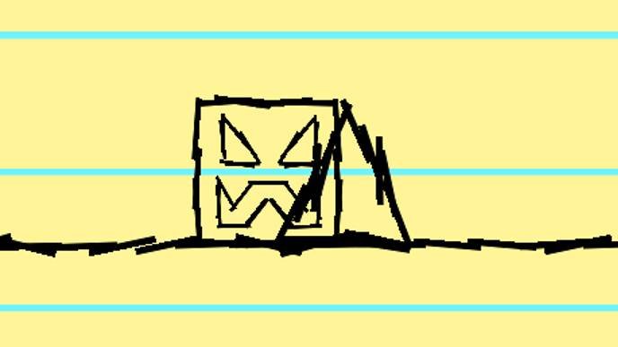 Geometry Dash, но НАРИСОВАННЫЙ