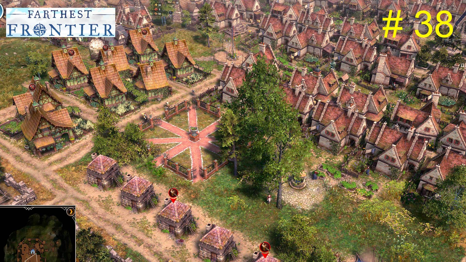 Гиперборея # 38. Большой парк, улучшенный театр. Расширение и развитие поселения. Farthest Frontier