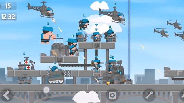 Защита базы в Clone Armies.
