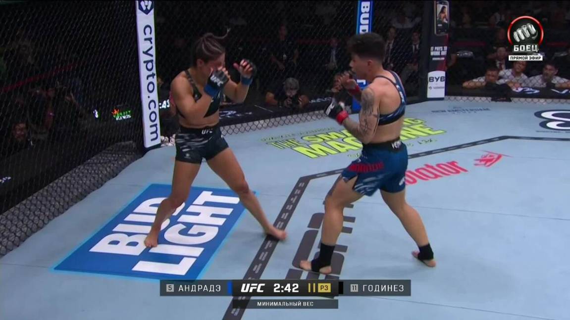 Джессика Андрадэ против Лупиты Годинез (видео). UFC 319