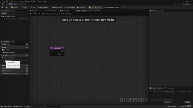 6. Show & Hide Widget Function