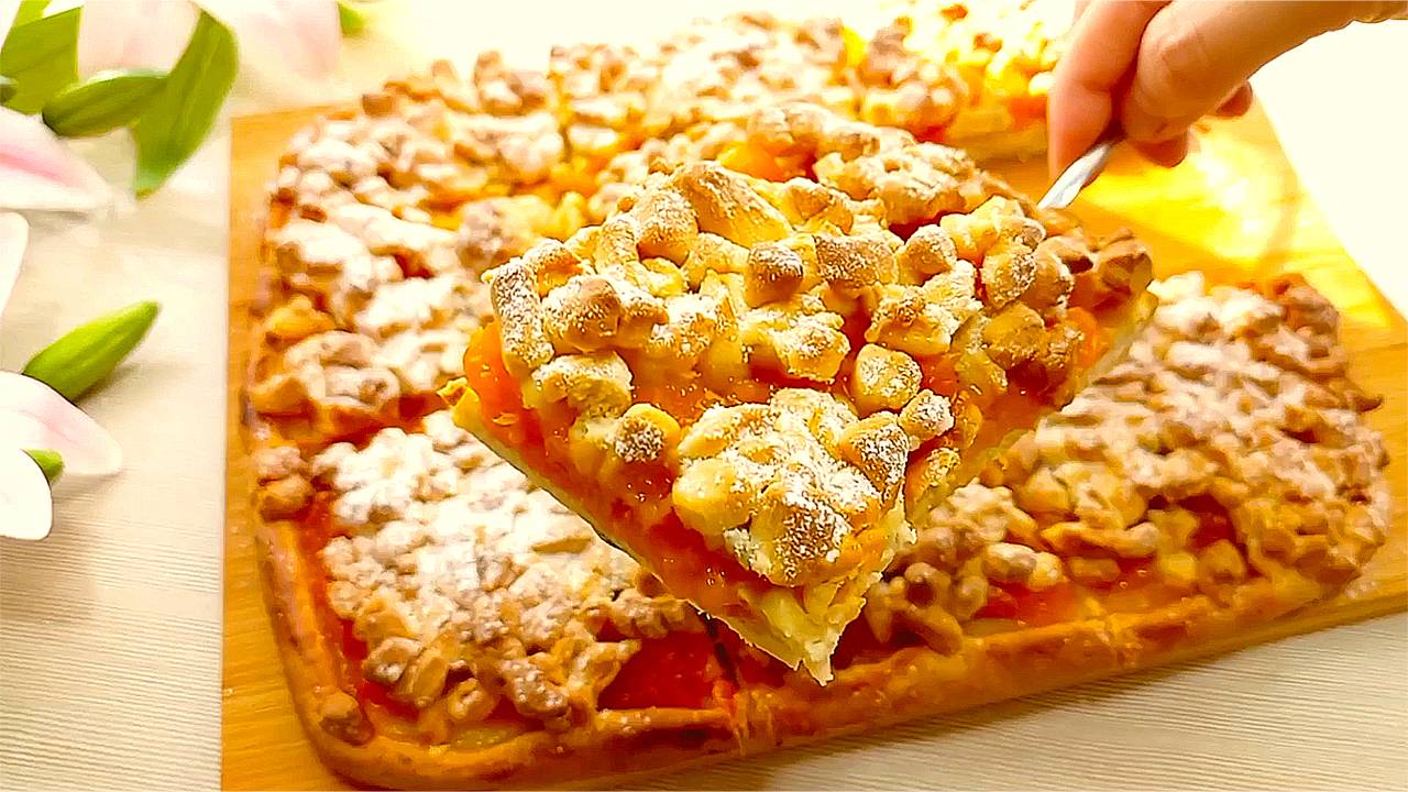 🥧Приготовьте его прямо сейчас! Легкий Рецепт Рассыпчатого Песочного Пирога с сочной начинкой!🥧