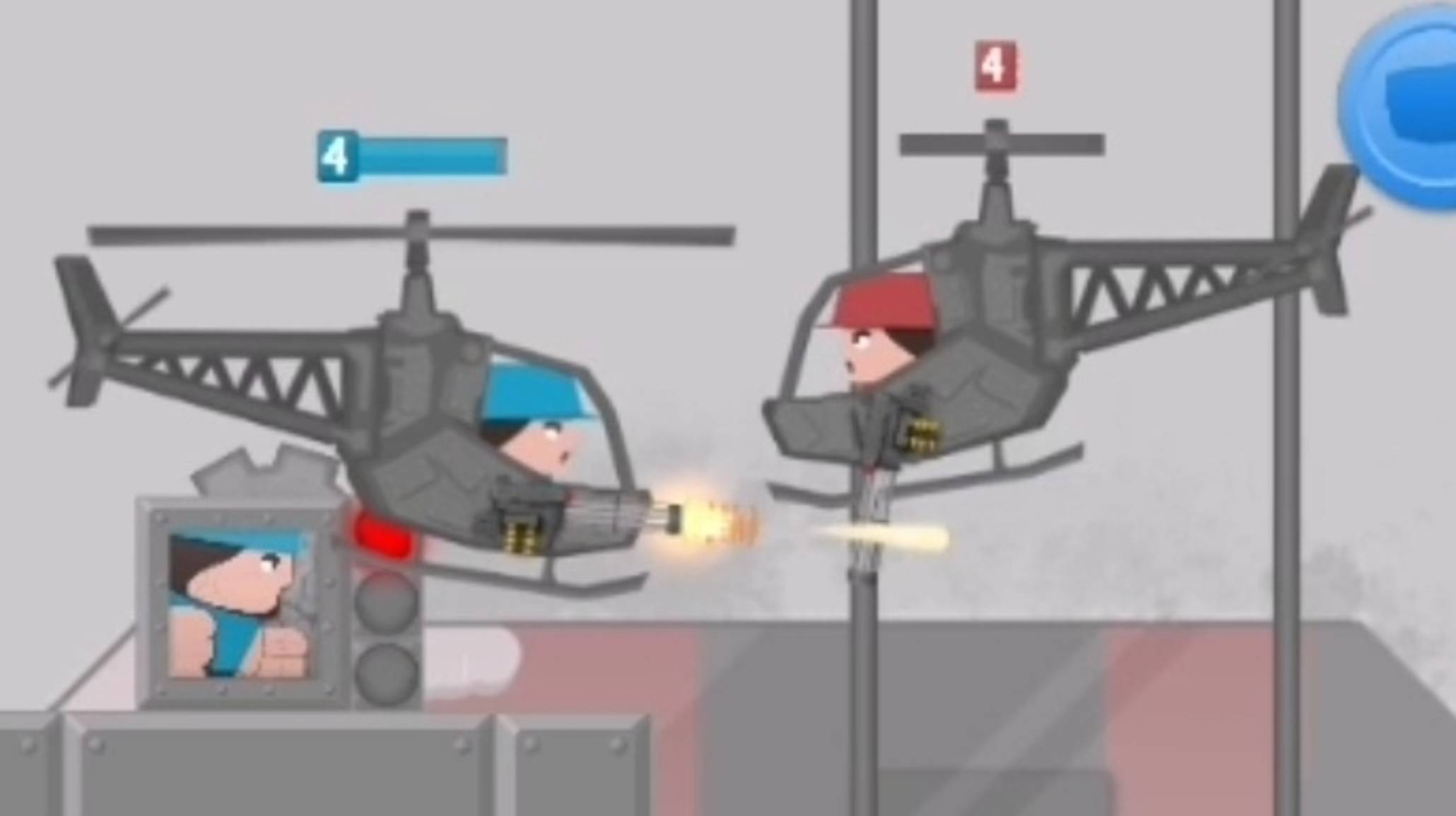 Вертолёт против вертолёта в мультиплеере в Clone Armies.