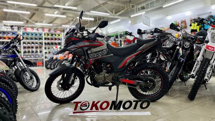 Мотоцикл турэндуро ROCKOT DAKAR ADVENTURE 2.0 серый-красный