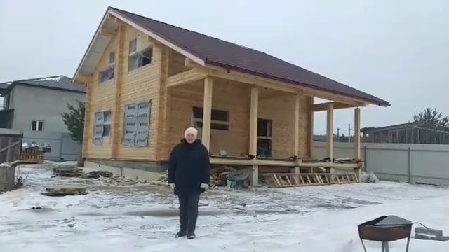 Отзыв заказчика. Дом из профилированного бруса камерной сушки 140х190 мм по проекту Серпухов