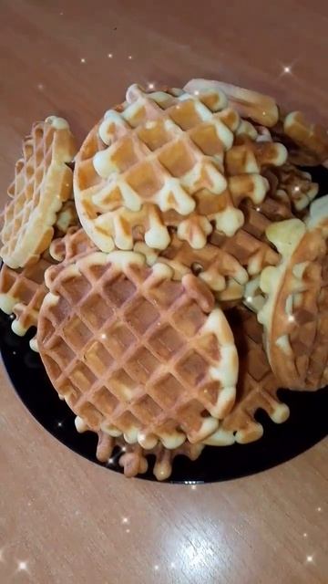 Напекла вкусняшку Вафли