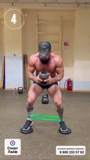 Упражнения с резинкой для тренировки ног