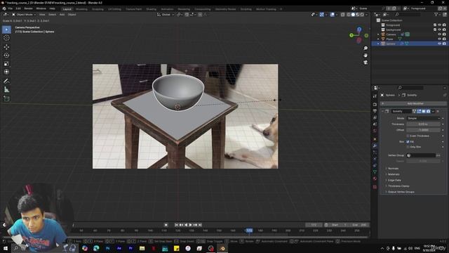 2 -2.5 Model the bowl and the chunk