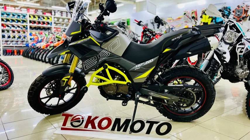Мотоцикл турэндуро ROCKOT HOUND 250 (черный-желтый, ЭПТС)
