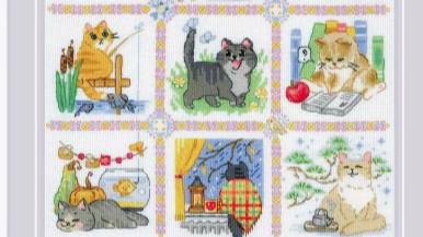 Вышивка крестиком от Риолис "Кошачий календарь" 8