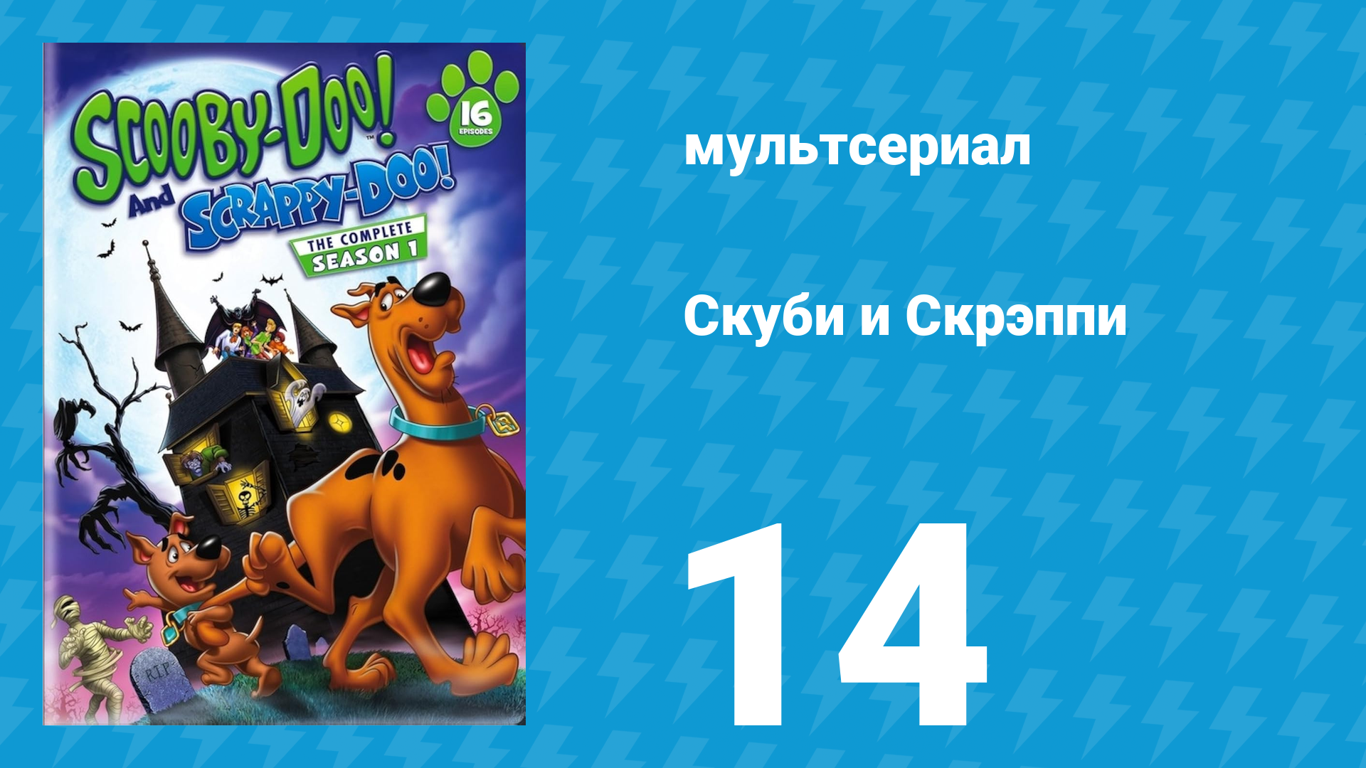 Скуби и Скрэппи 1 сезон 14 серия «Проклятие чародея» (мультсериал, 1979)